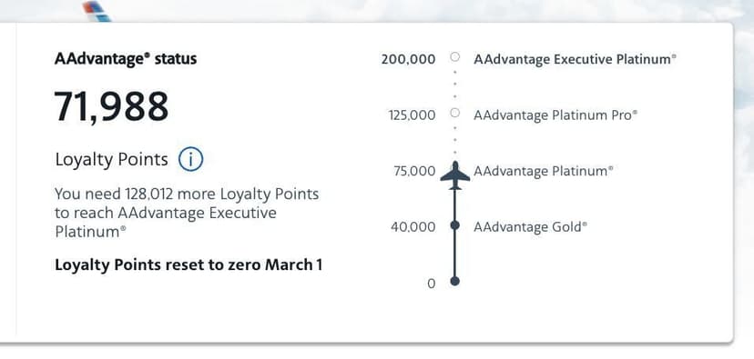 How I'm Chasing 3,200 More Loyalty Points For AA Platinum Status - Roame